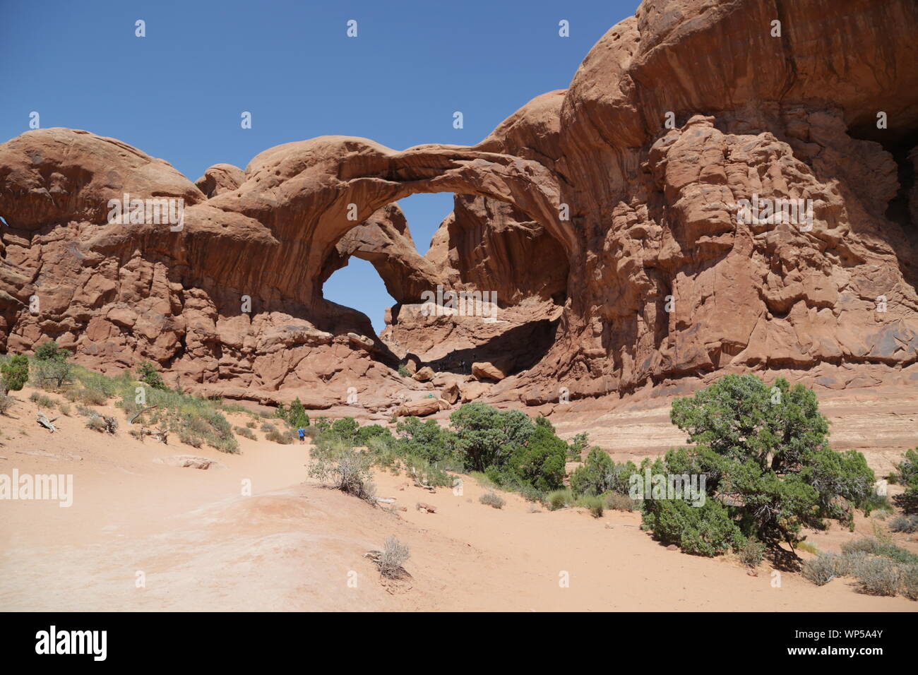 in USA inside the arches national park the beauty of amazing nature ...
