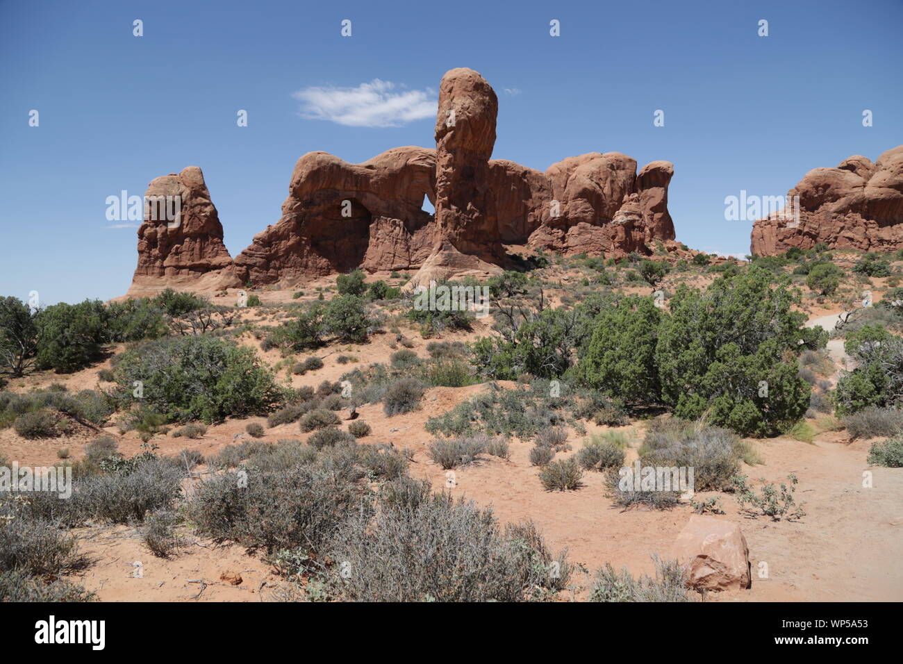 in USA inside the arches national park the beauty of amazing nature ...