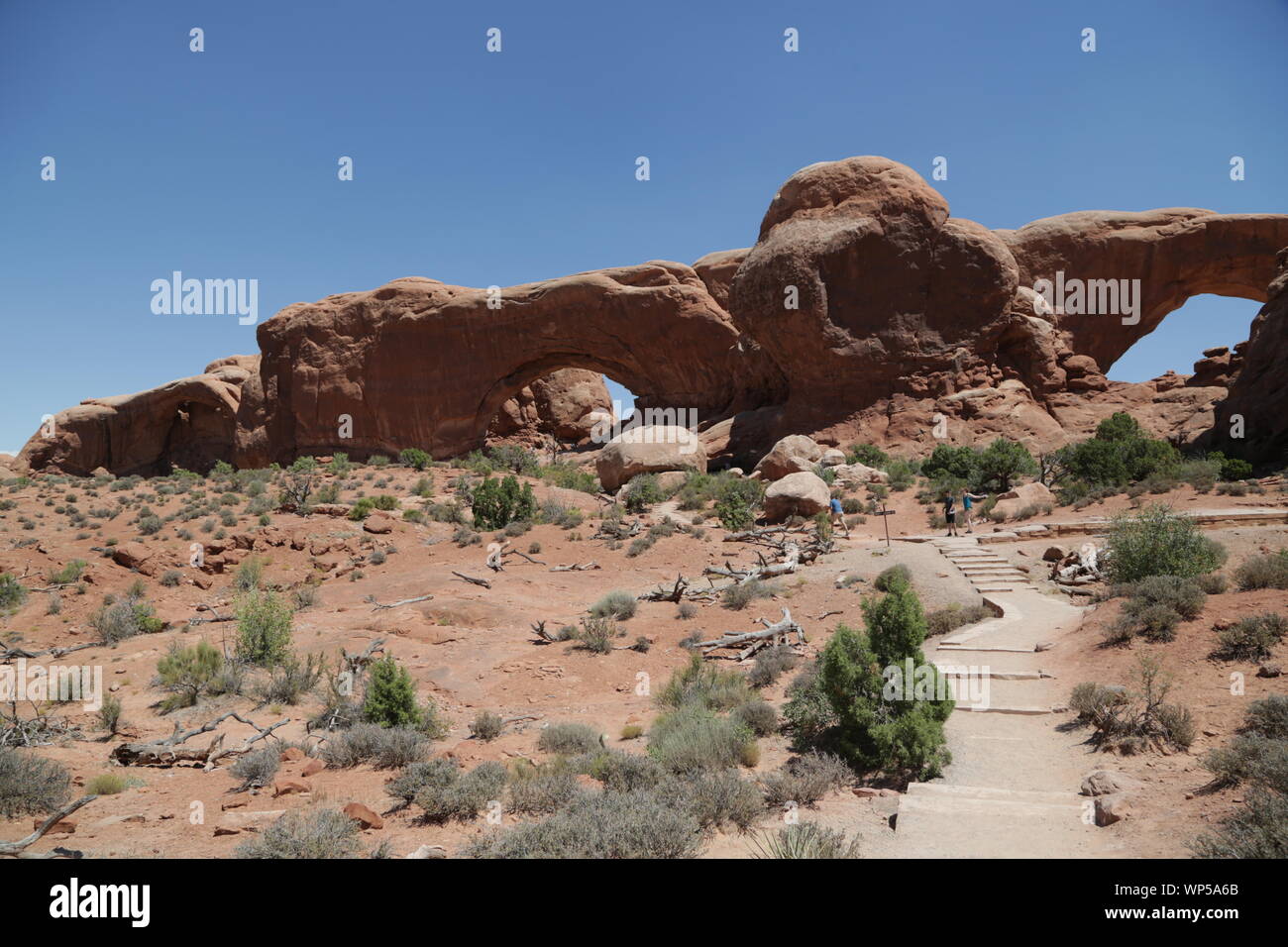 in USA inside the arches national park the beauty of amazing nature ...