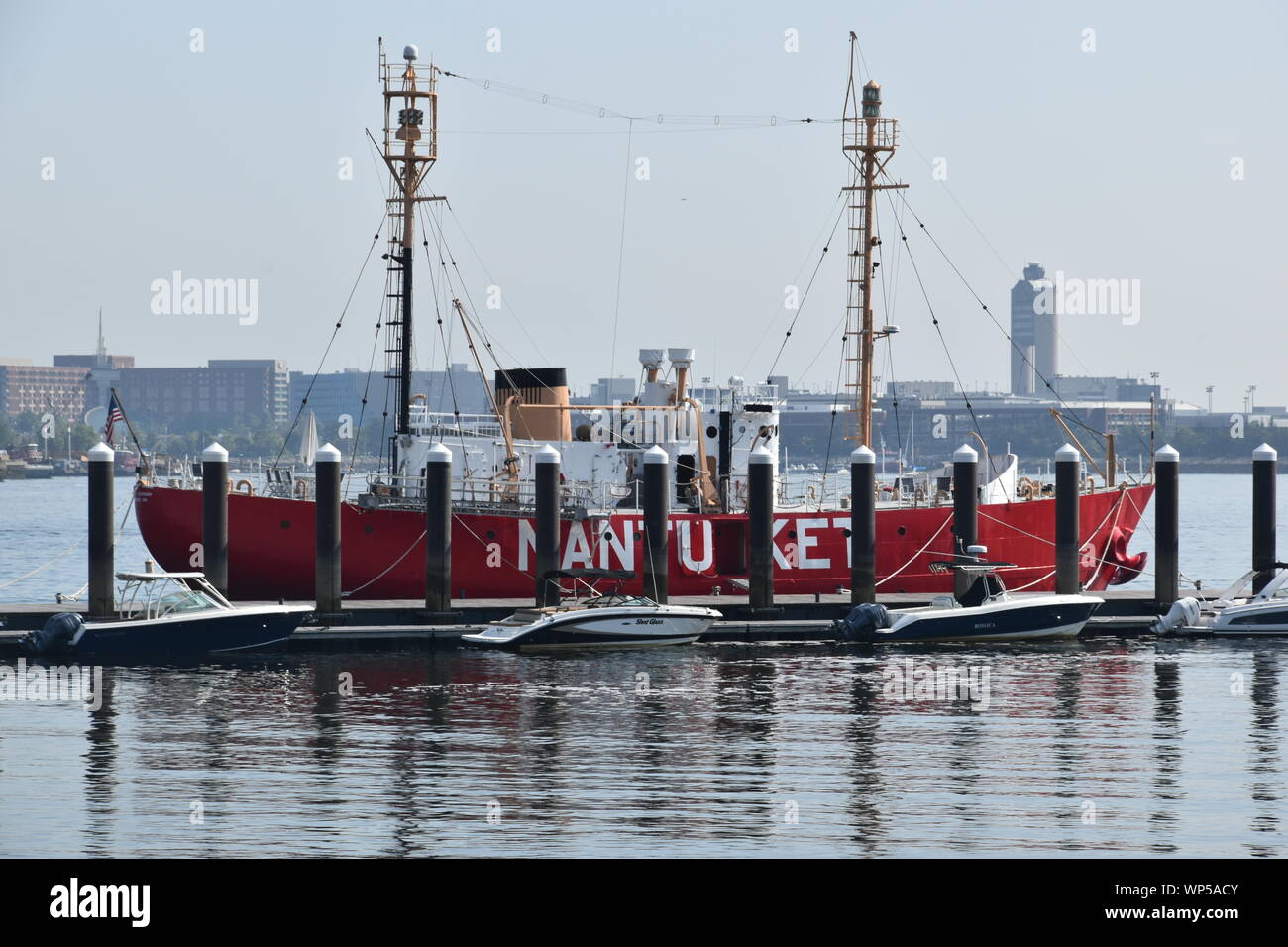 The Nantucket Lightship in Boston Harbor Stock Photo - Alamy