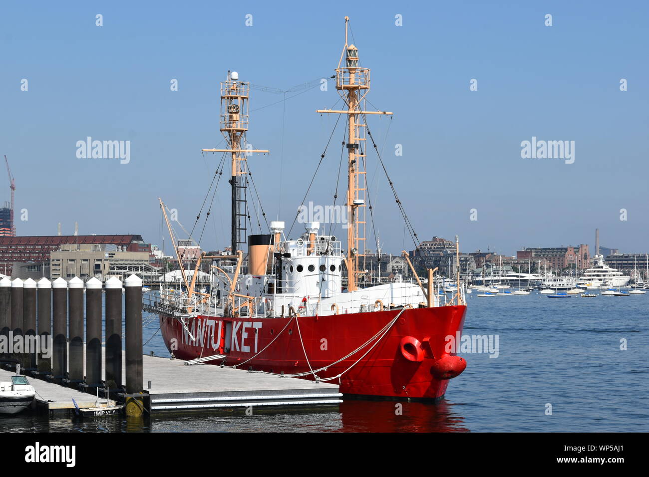 The Nantucket Lightship in Boston Harbor Stock Photo - Alamy