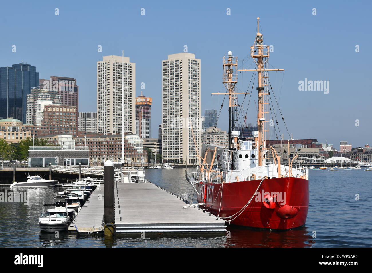 The Nantucket Lightship in Boston Harbor Stock Photo - Alamy