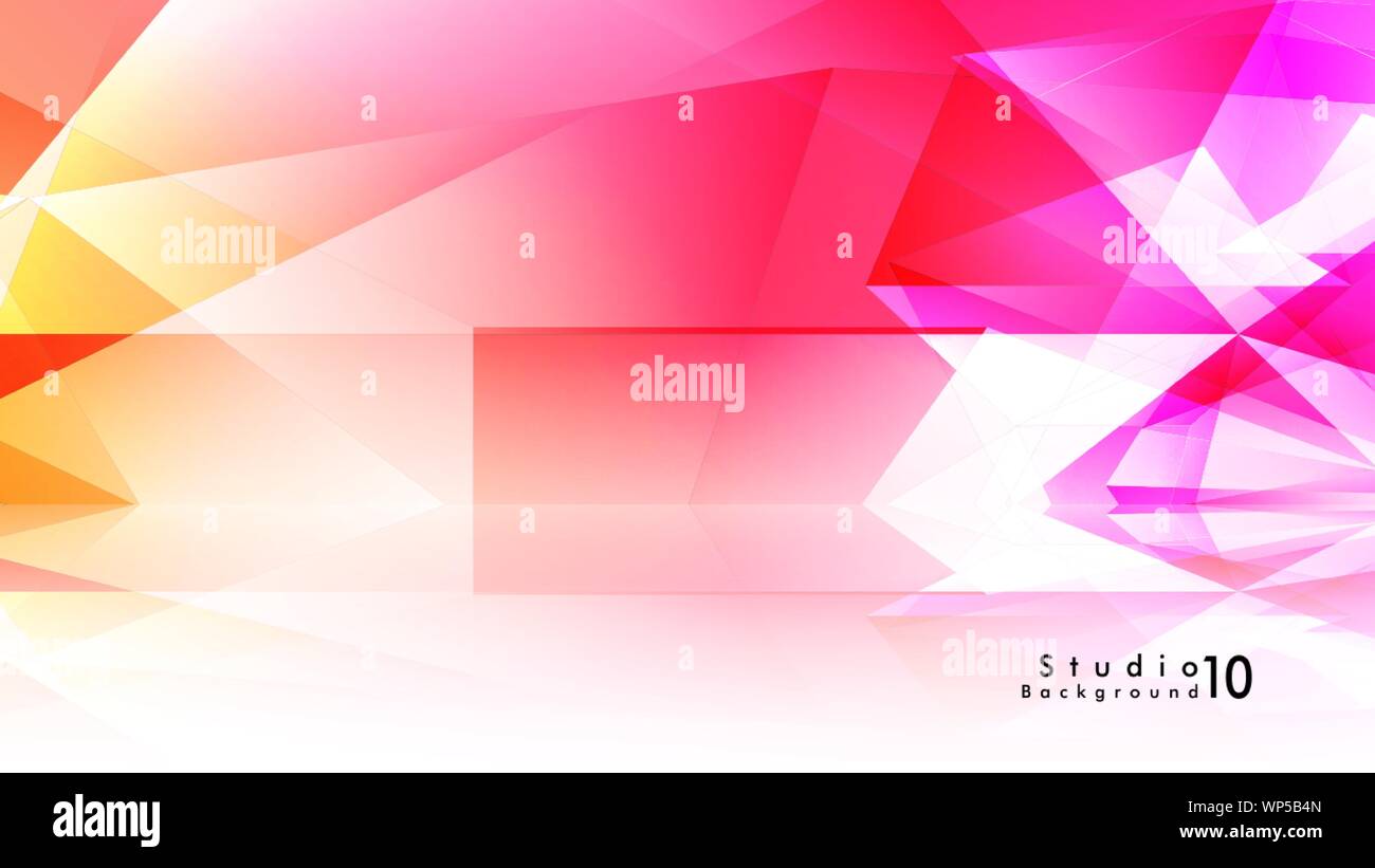 Vector studio background. abstract triangles with colorful gradients ...