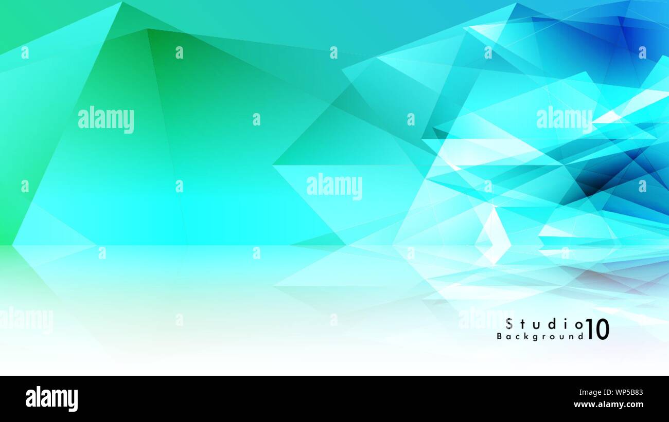 Vector studio background. abstract triangles with colorful gradients ...