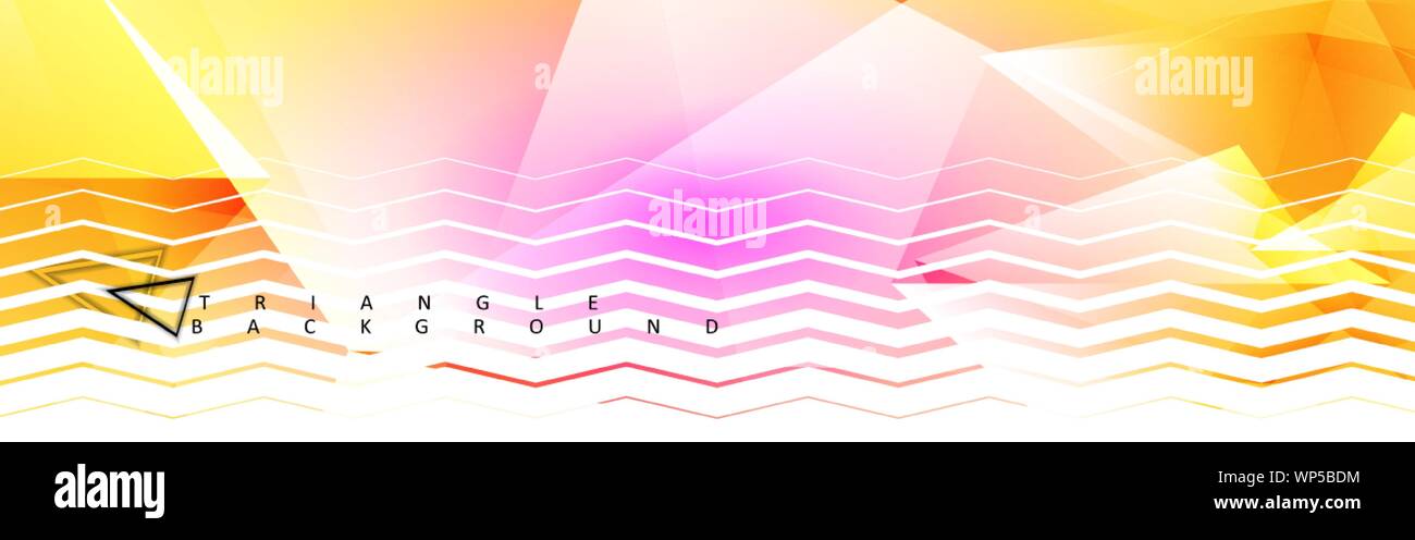 Abstract vector triangle background with colorful gradient. Vector EPS ...