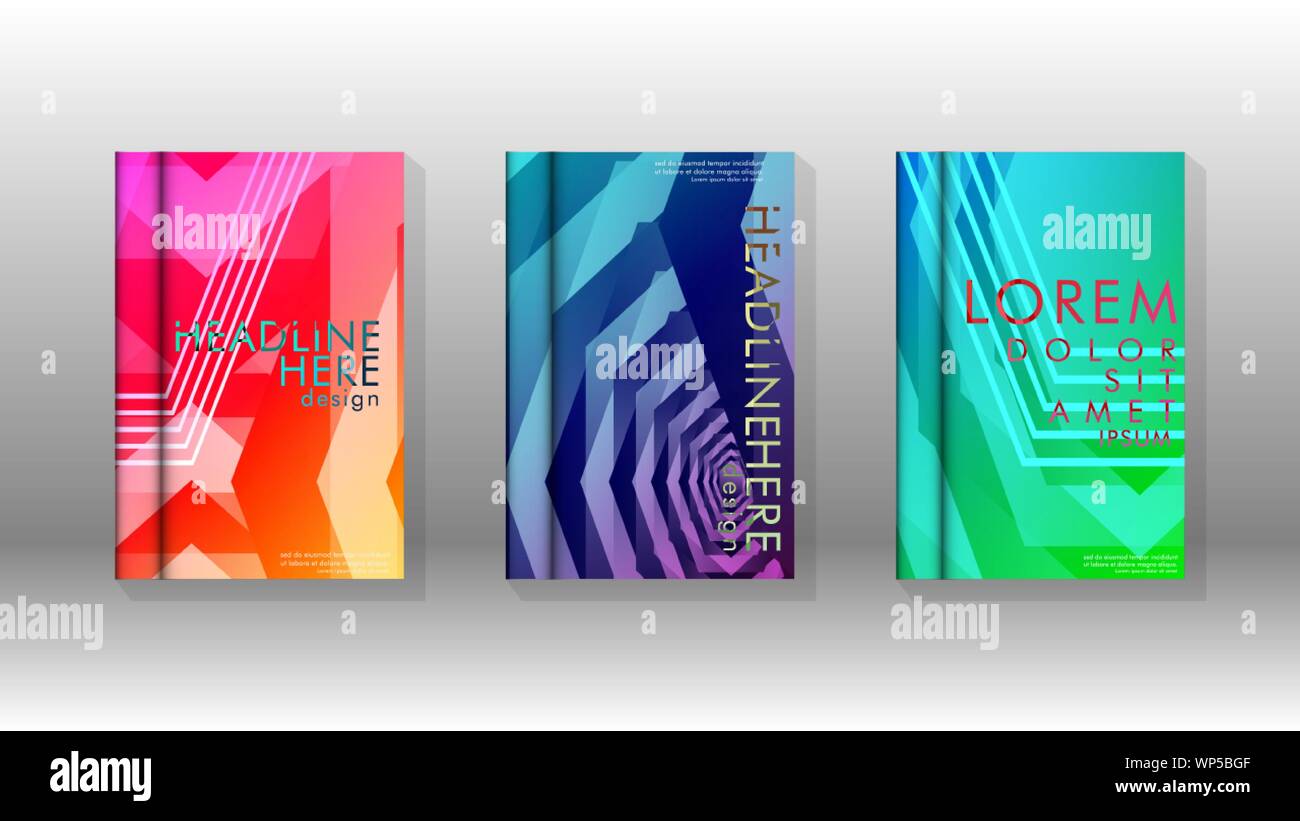 Cover book colorful hexagon abstract background. Transparent vector ...