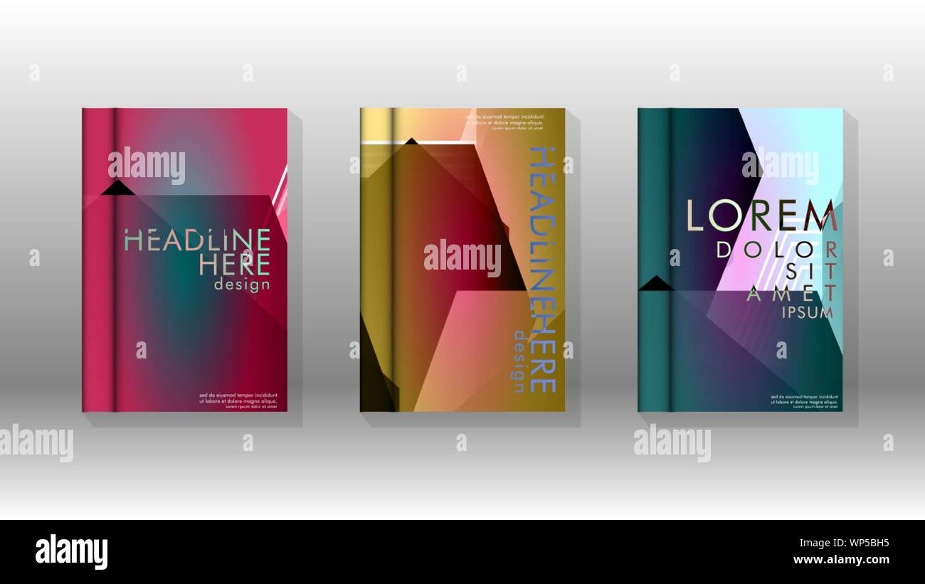 Cover book colorful hexagon abstract background. Transparent vector ...