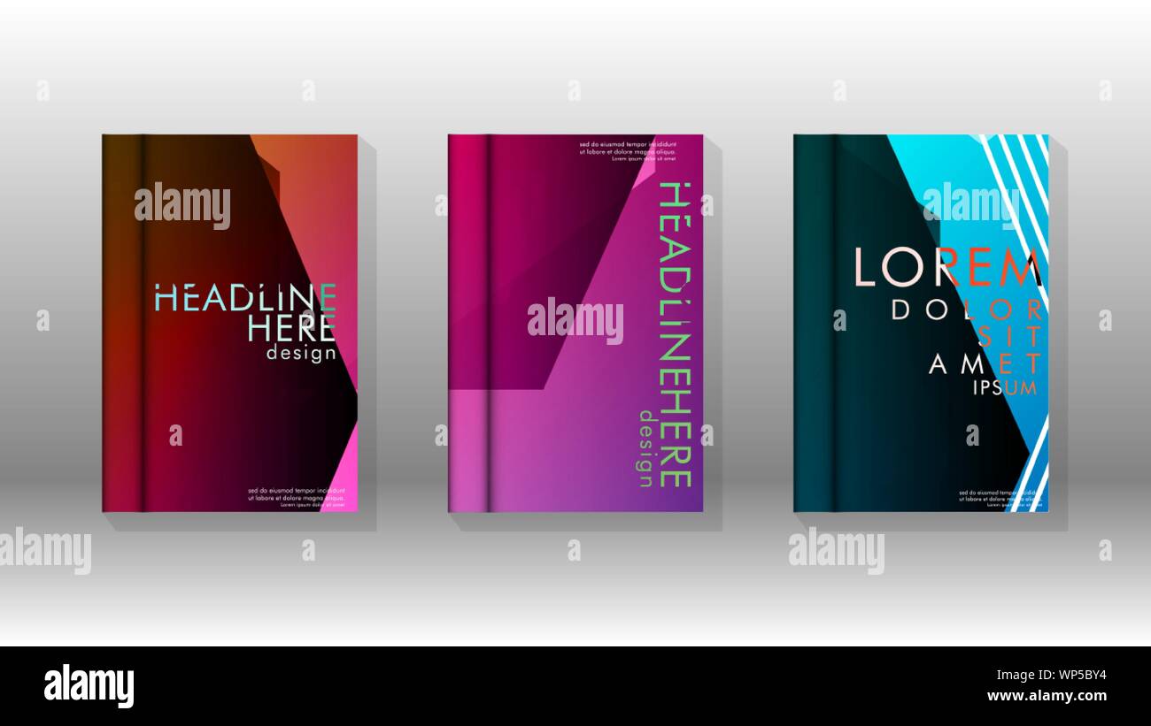 Cover book colorful hexagon abstract background. Transparent vector ...