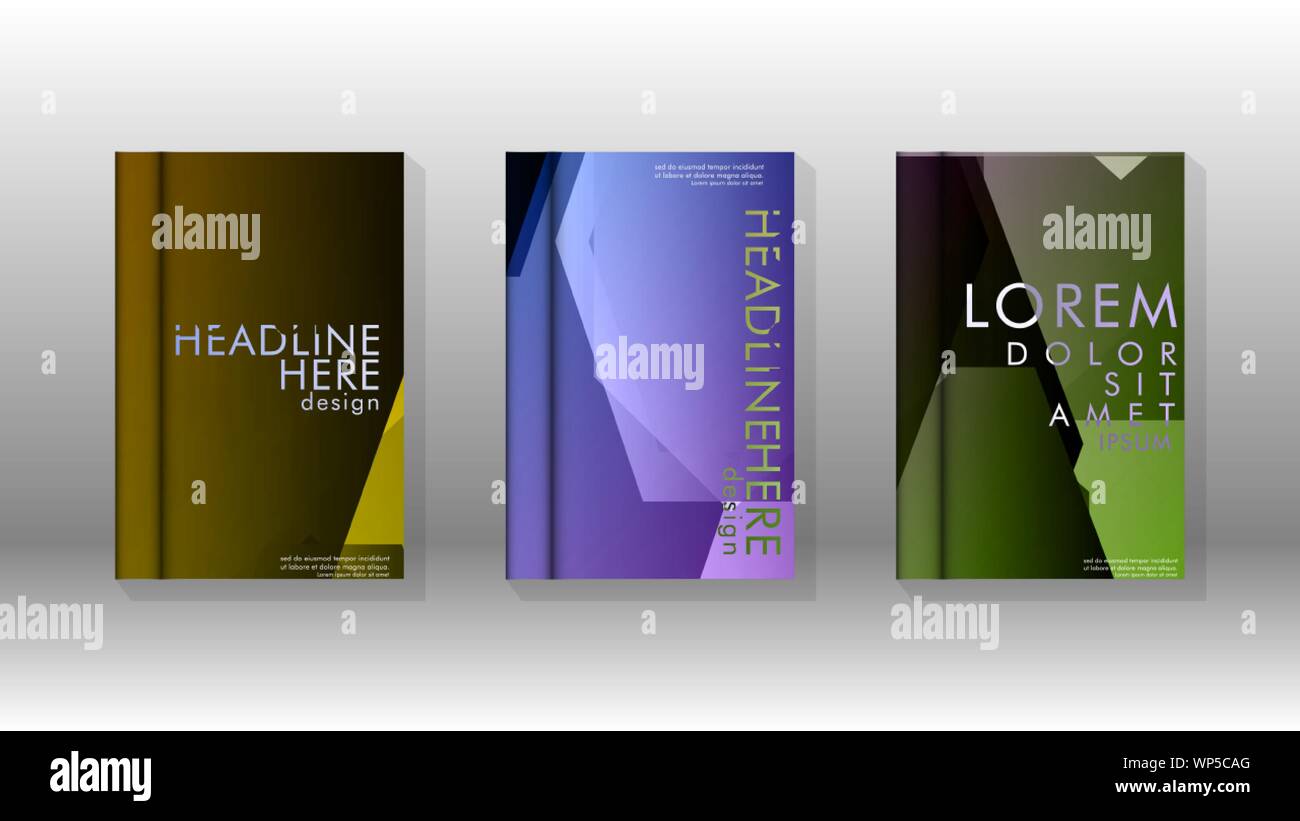 Cover book colorful hexagon abstract background. Transparent vector ...