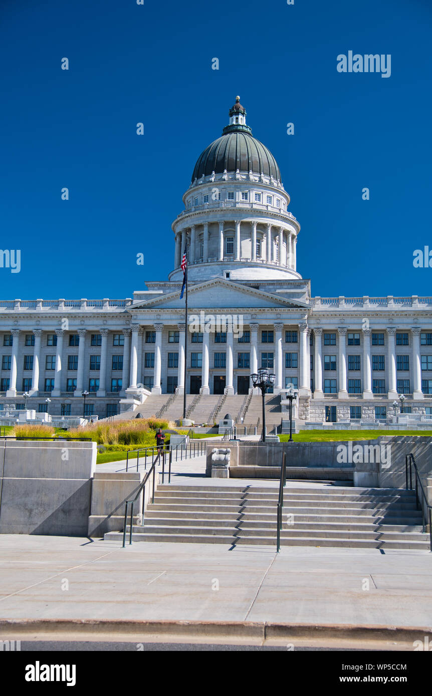 Aerial salt lake city night hi-res stock photography and images - Alamy