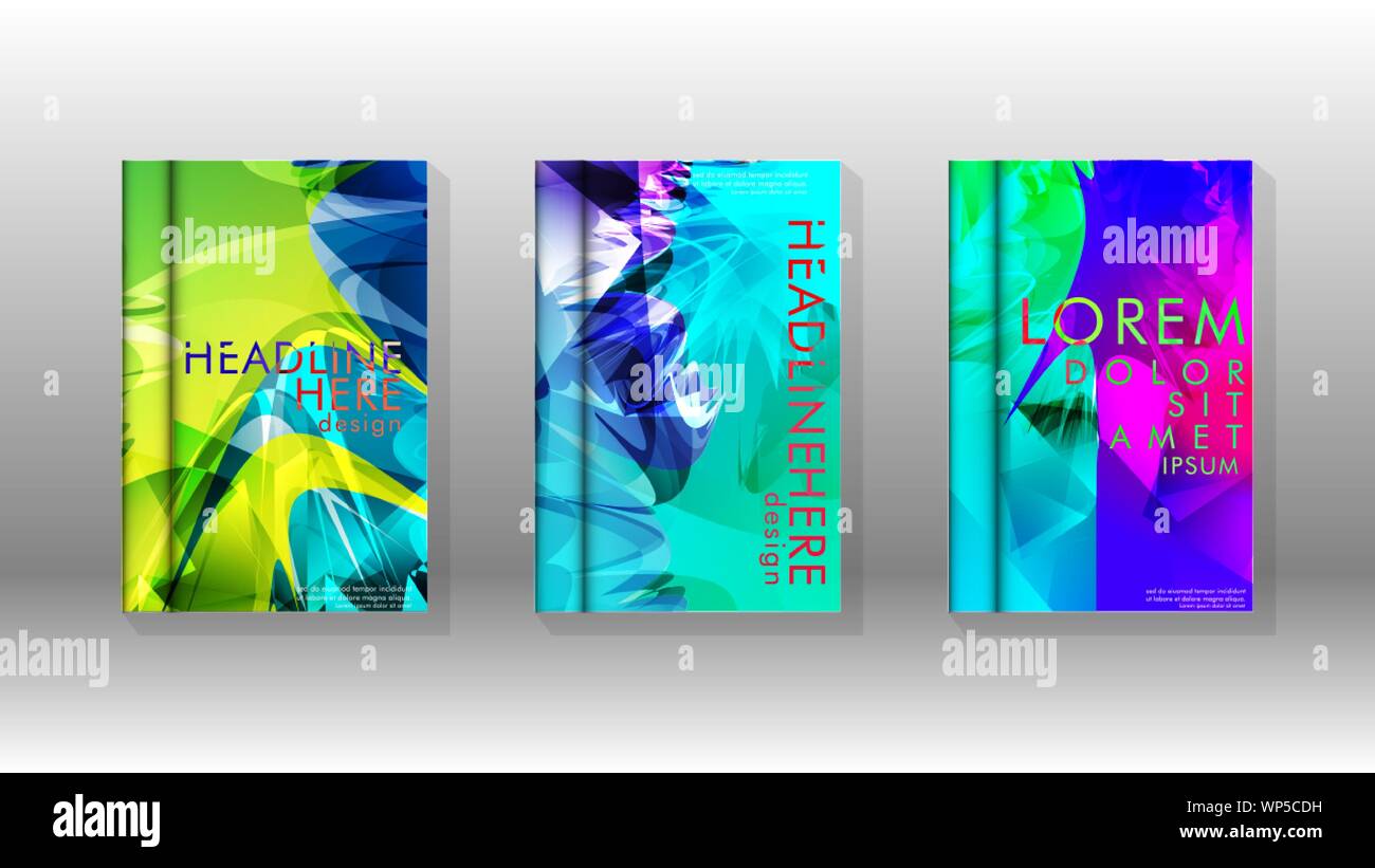 Vector design of background cover with colorful abstract spray patterns ...