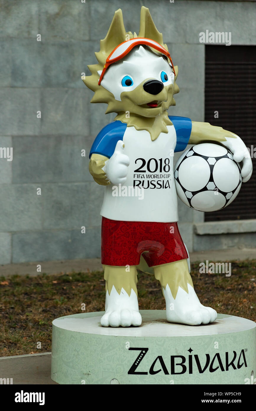 Moscow Russia September 06 2019 The Official Mascot Of The World