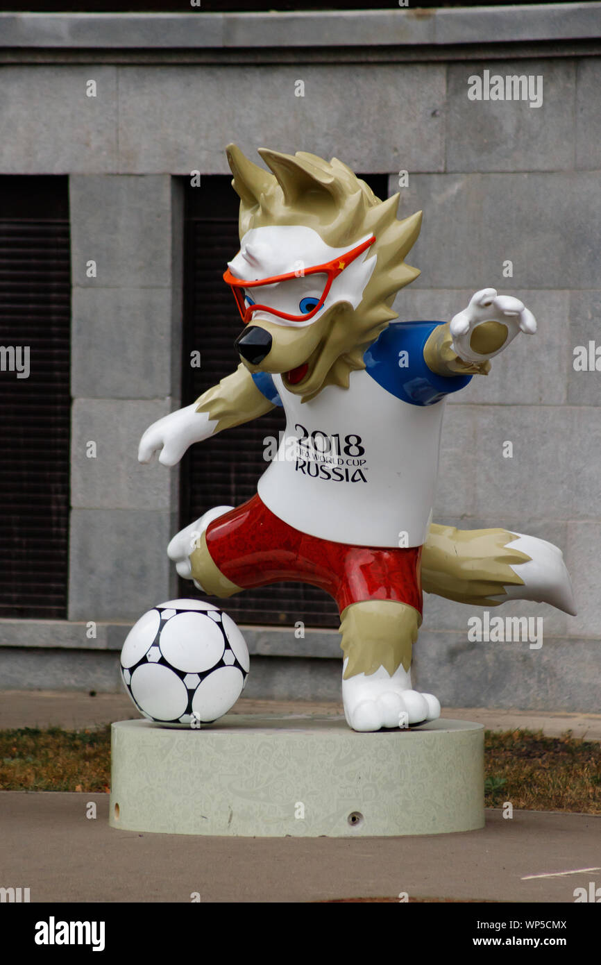 Moscow Russia September 06 2019 The Official Mascot Of The World