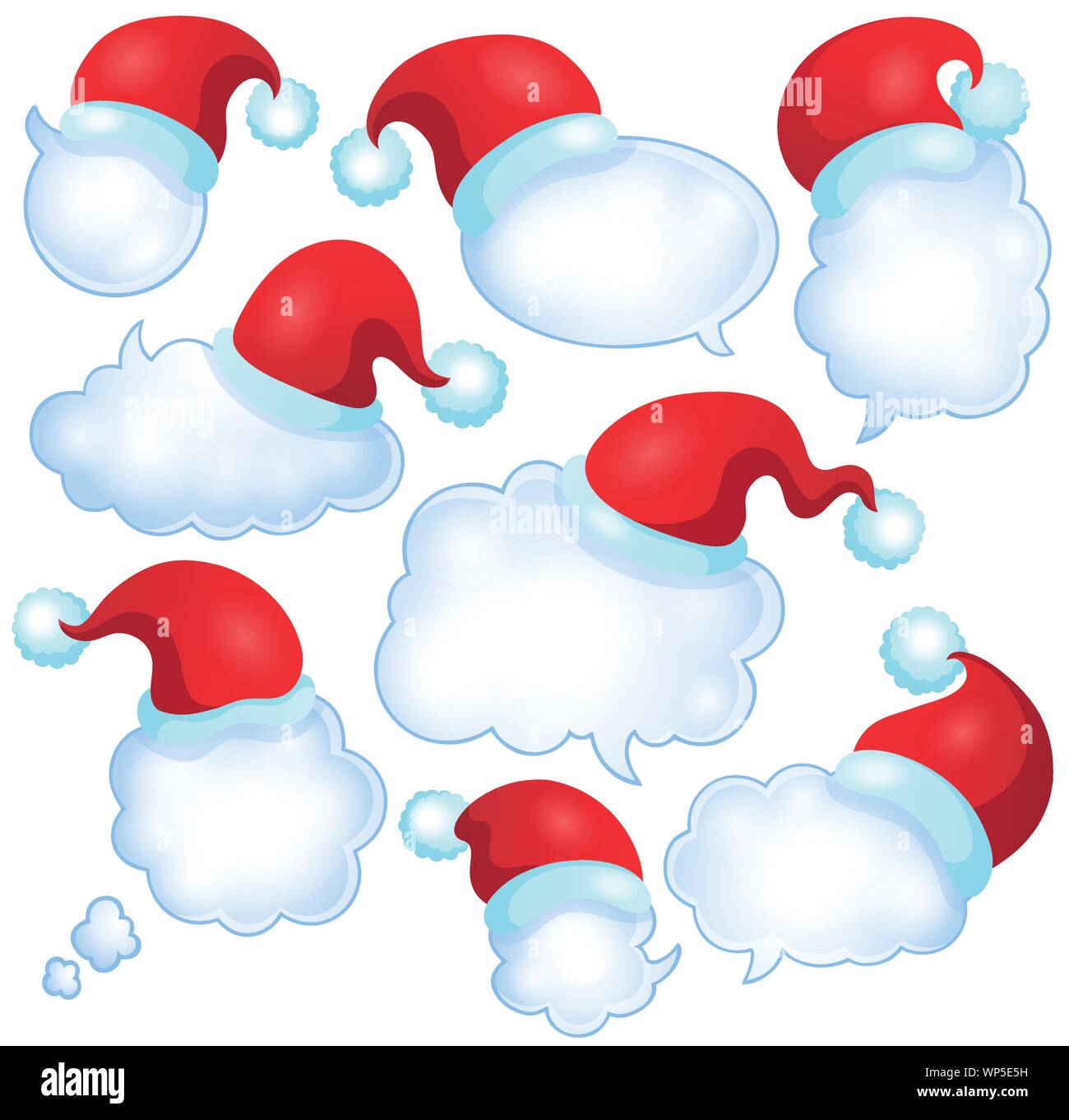 Christmas speech bubbles set 1 Stock Vector Image & Art - Alamy