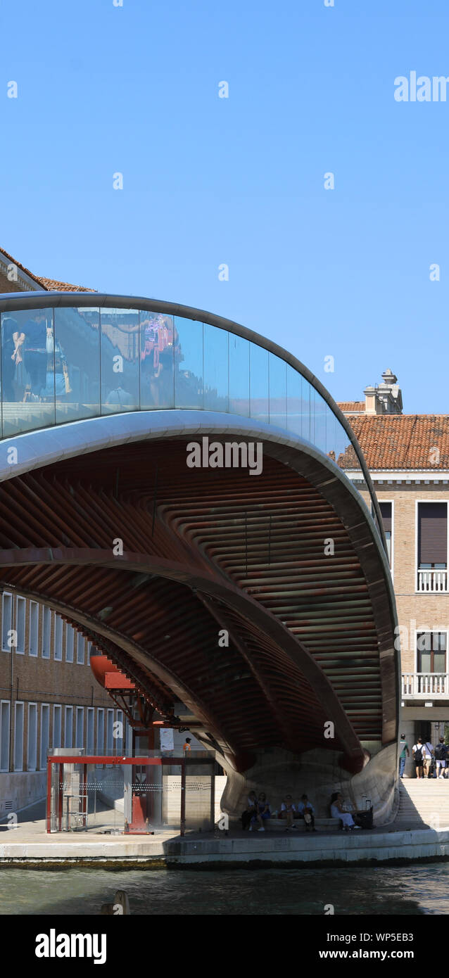 modern bridge called Ponte della Costituzione that means Constitution ...
