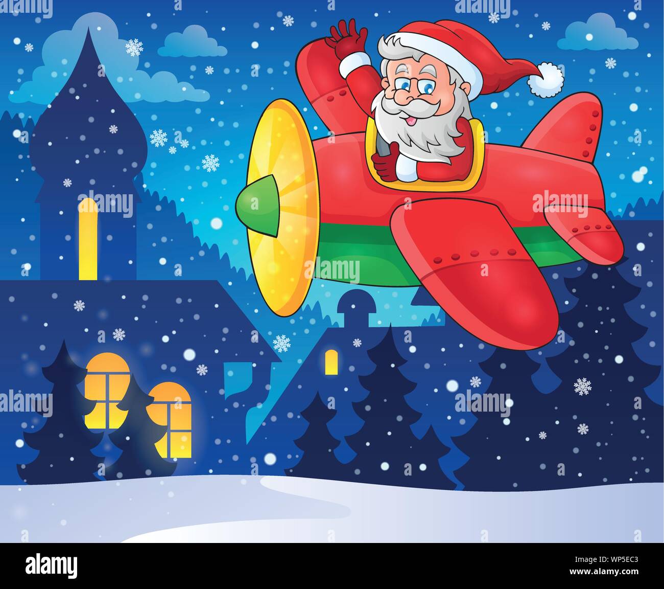 Santa claus in an airplane hi-res stock photography and images - Alamy