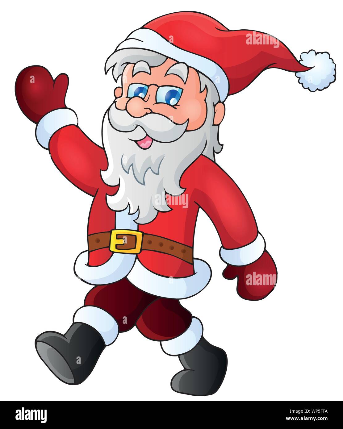 Santa Claus walk theme 1 Stock Vector Image & Art - Alamy