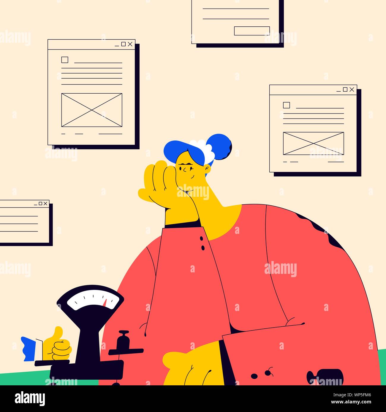 Successful sales person cartoon hi-res stock photography and images - Alamy