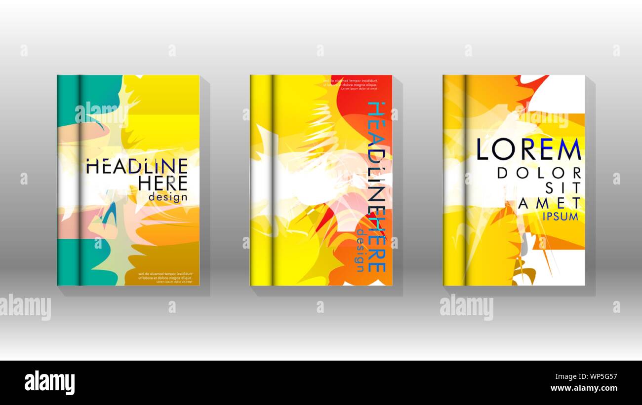 Vector design of background cover with colorful abstract spray patterns ...