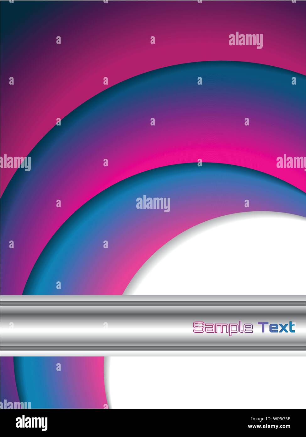 Brochure design with waves and metallic bar Stock Vector Image & Art ...