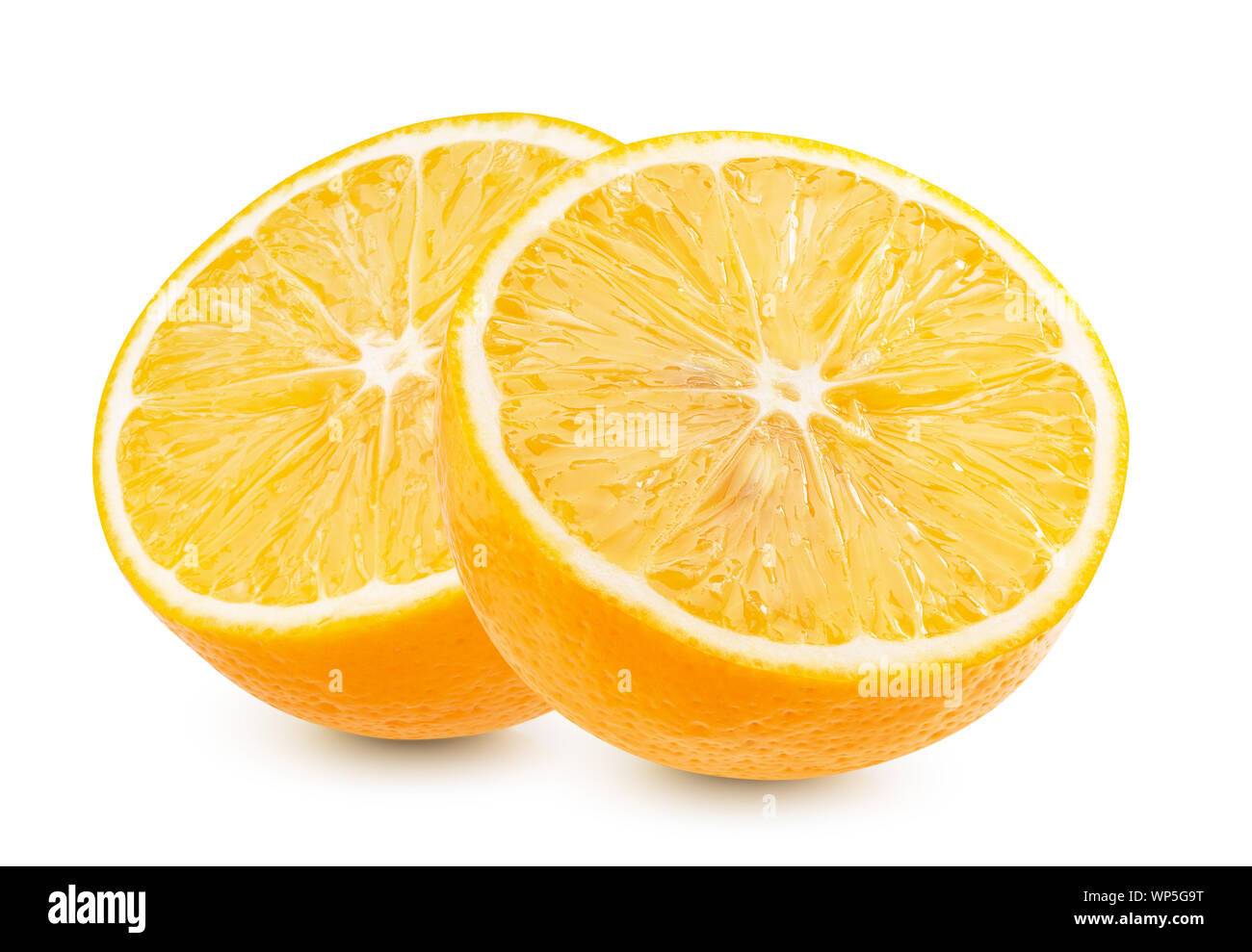Fresh lemon orange halves hi-res stock photography and images - Alamy