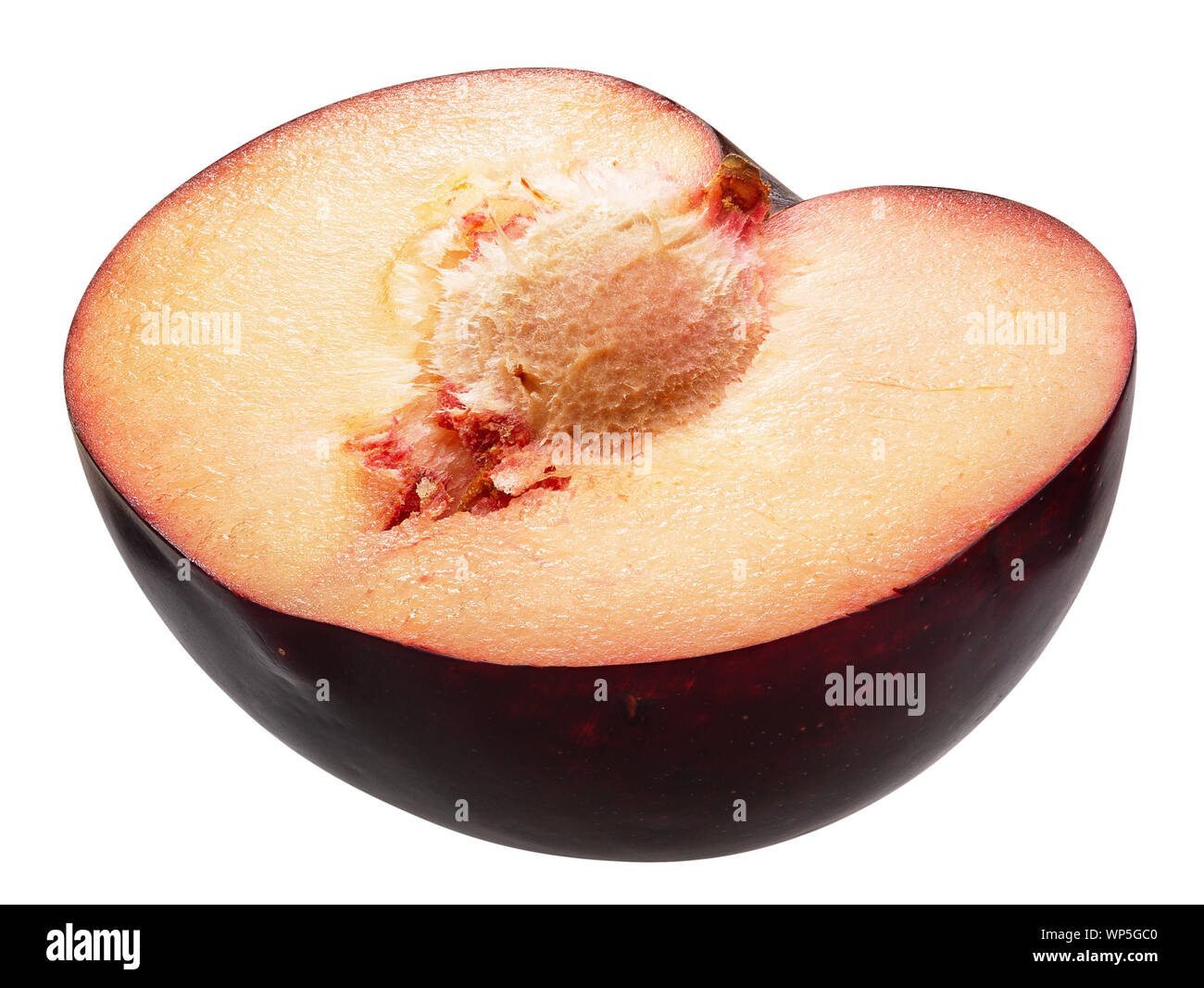 Half of plum hi-res stock photography and images - Alamy