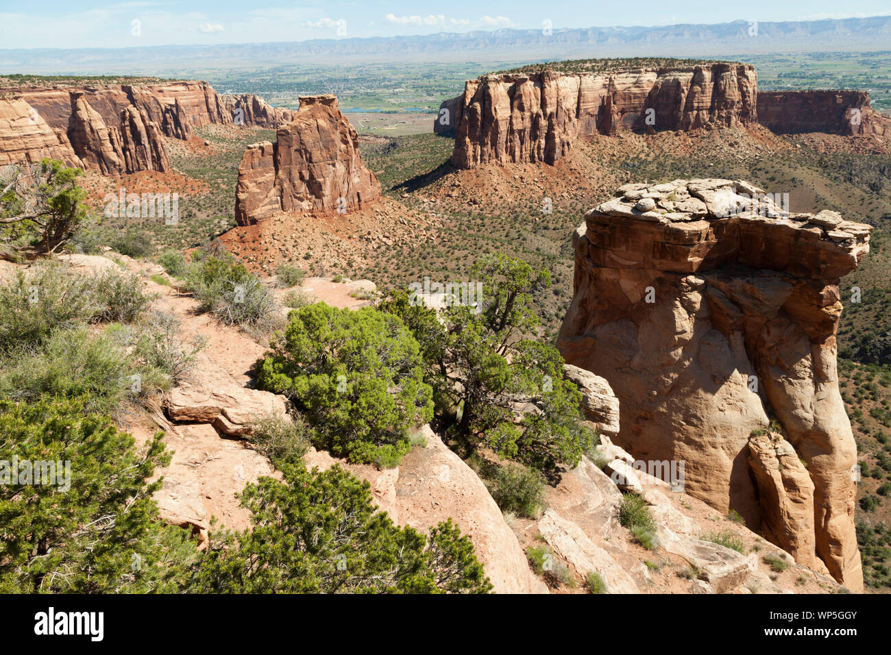 Independence Monument and Canyon from Grand View, Colorado National ...