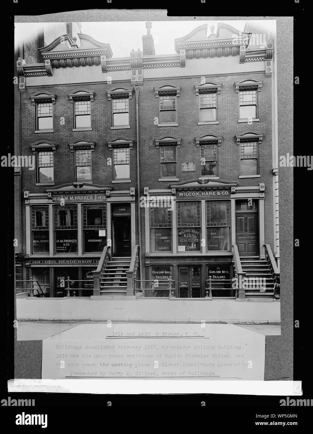 Kellogg Office Building, 1418 and 1420 F Street, N.W., Washington, D.C ...