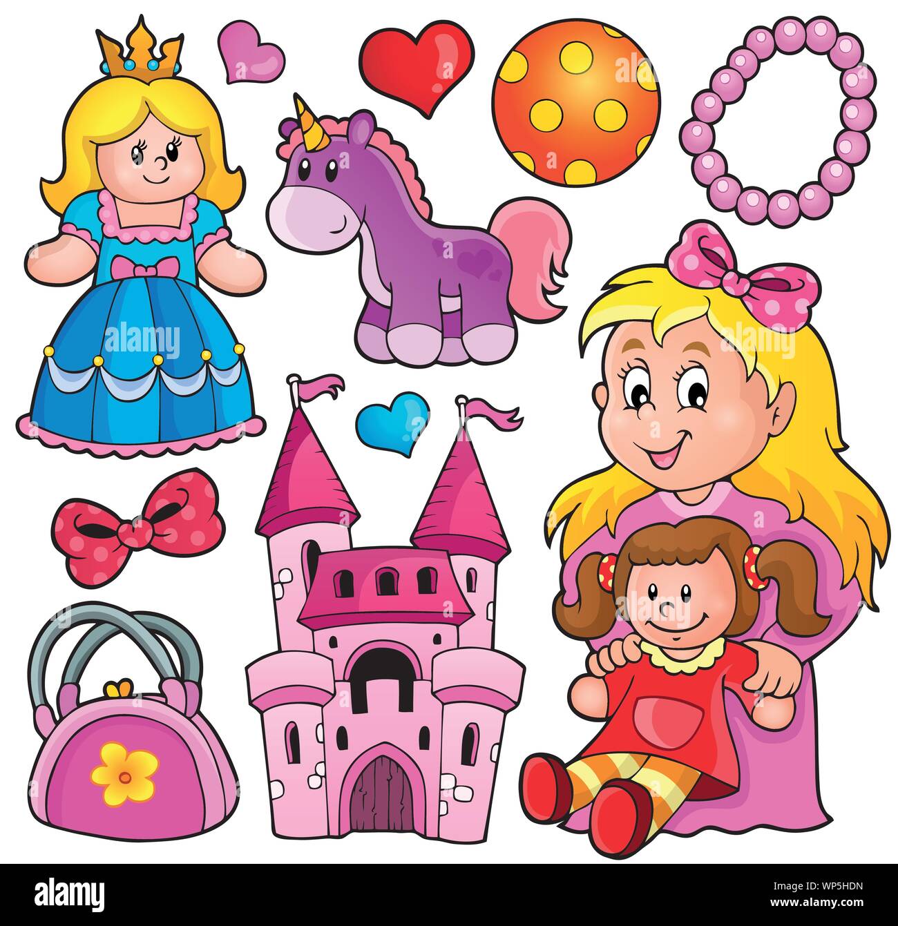 Collection with toys theme 1 Stock Vector Image & Art - Alamy