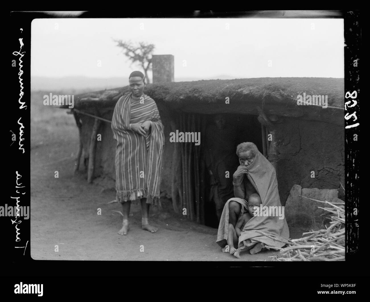 Kenya Colony. Namanga, southern game reserve. Semi subterranean ...