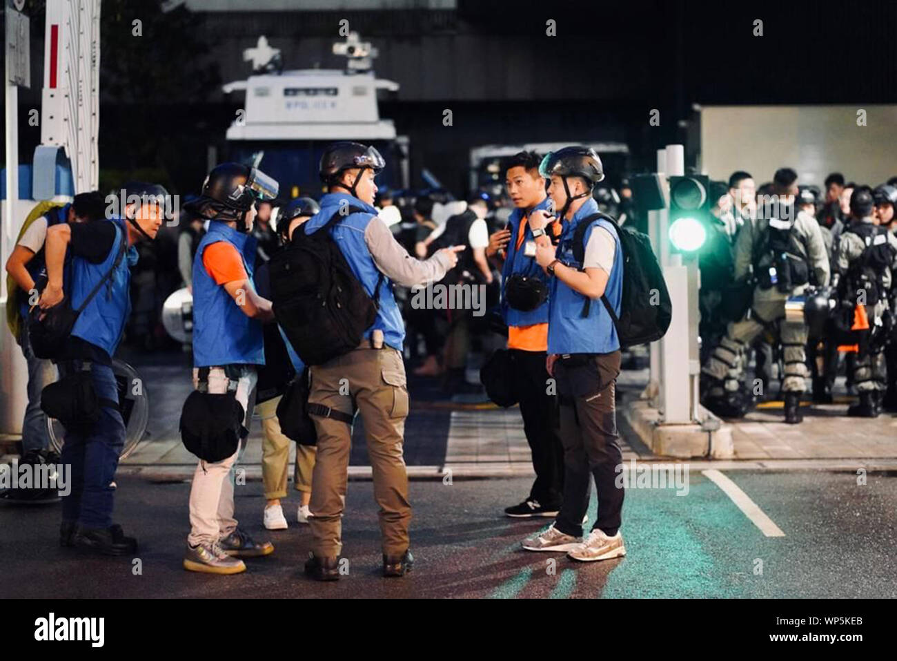 Hong Kong. 7th Sep, 2019. File photo shows officers of the Hong Kong ...