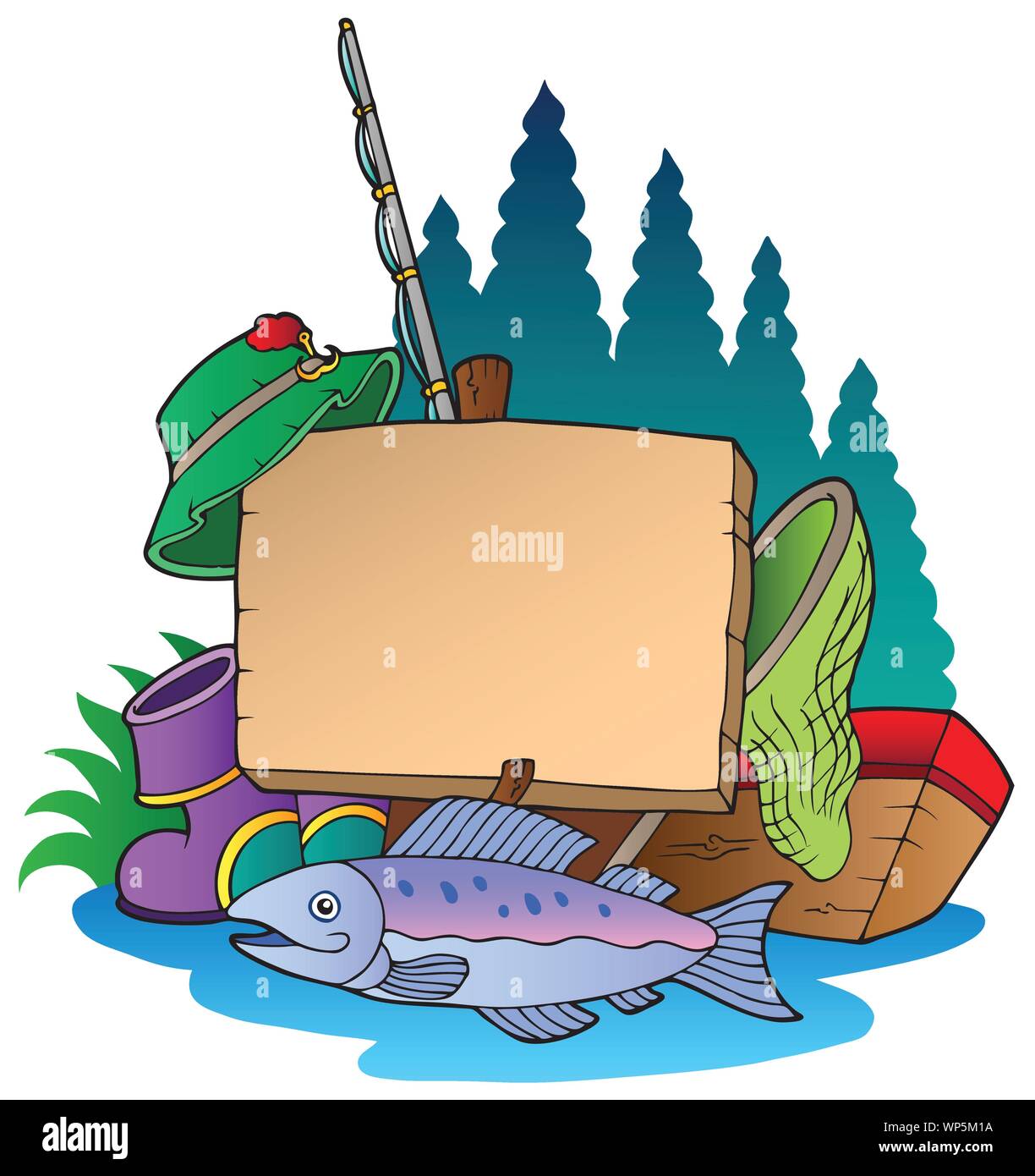 Sign signboard fish Stock Vector Images - Alamy