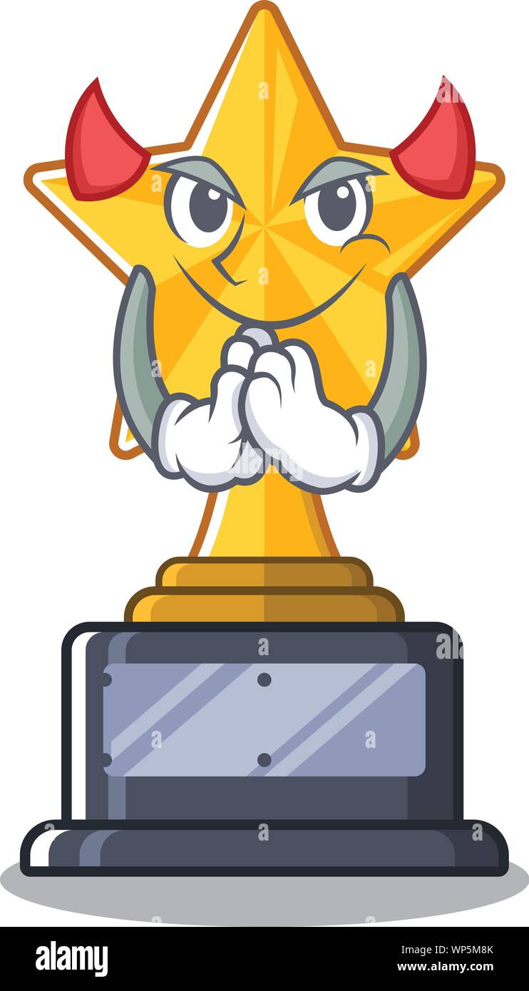 Devil star trophy isolated in the cartoon Stock Vector Image & Art - Alamy