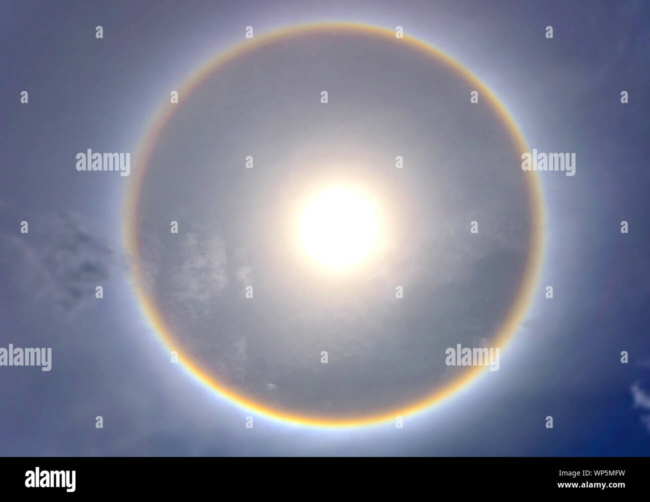 Scenic view of solar sun Halo background for powerful concept Stock ...