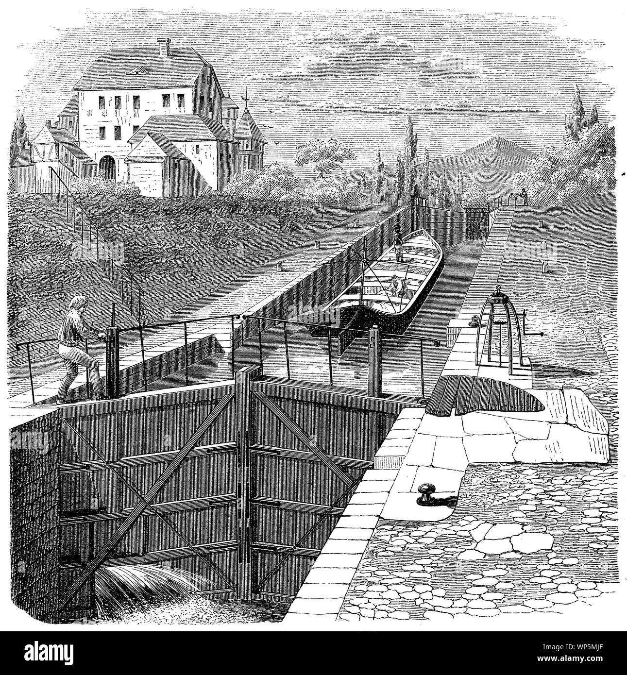 Waterway gate Cut Out Stock Images & Pictures - Alamy