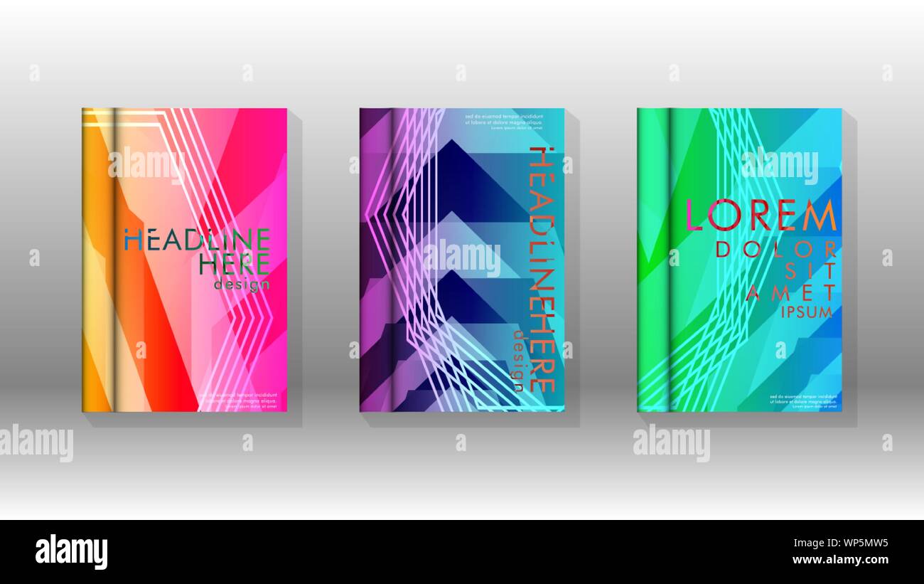 Cover book colorful hexagon abstract background. Transparent vector ...