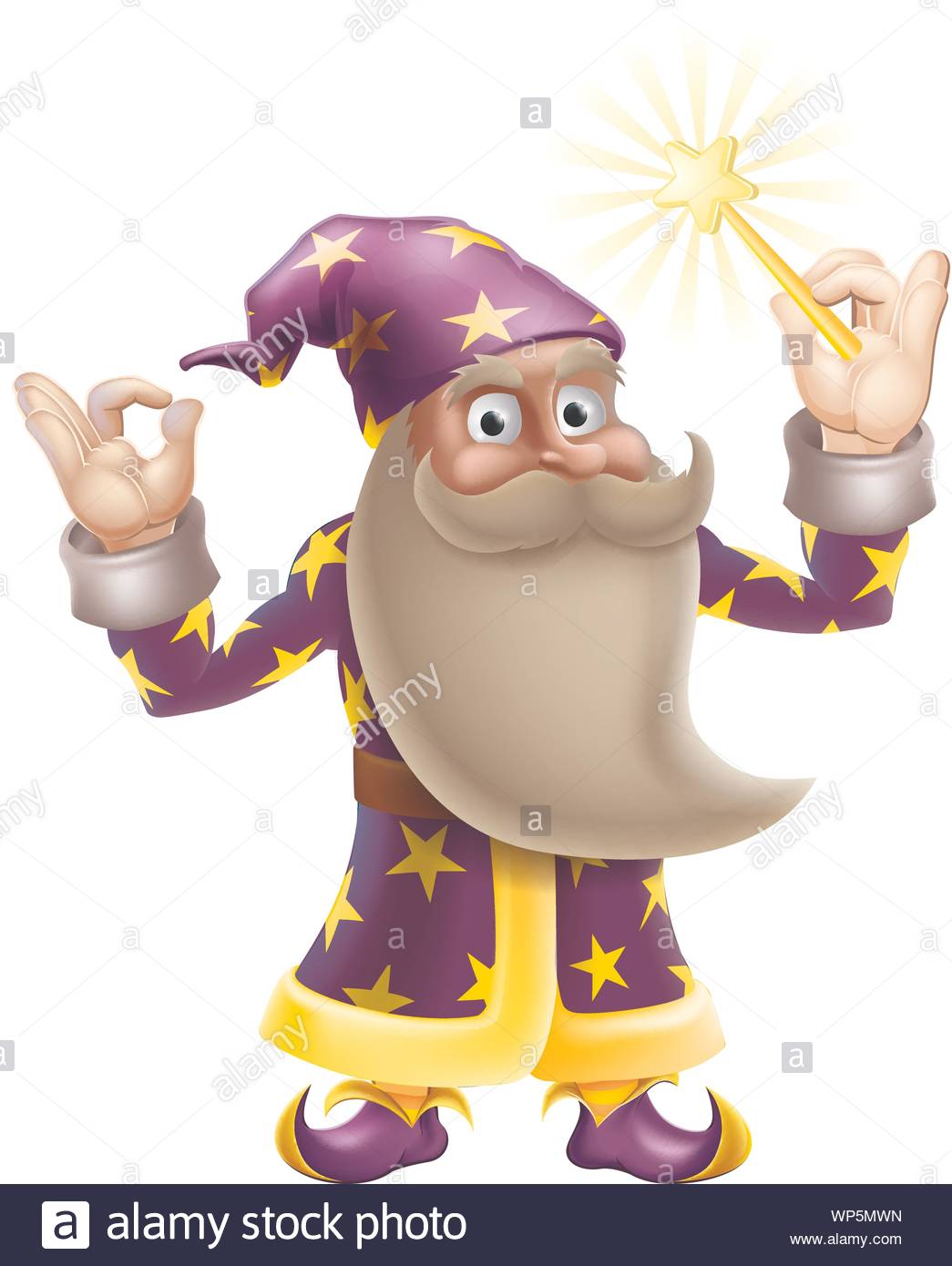 Merlin Wizard And Illustration High Resolution Stock Photography and ...