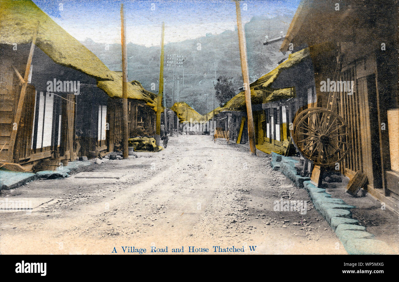 [ 1910s Japan - Japanese Rural Houses with Thatched Roofs ] — Rural ...