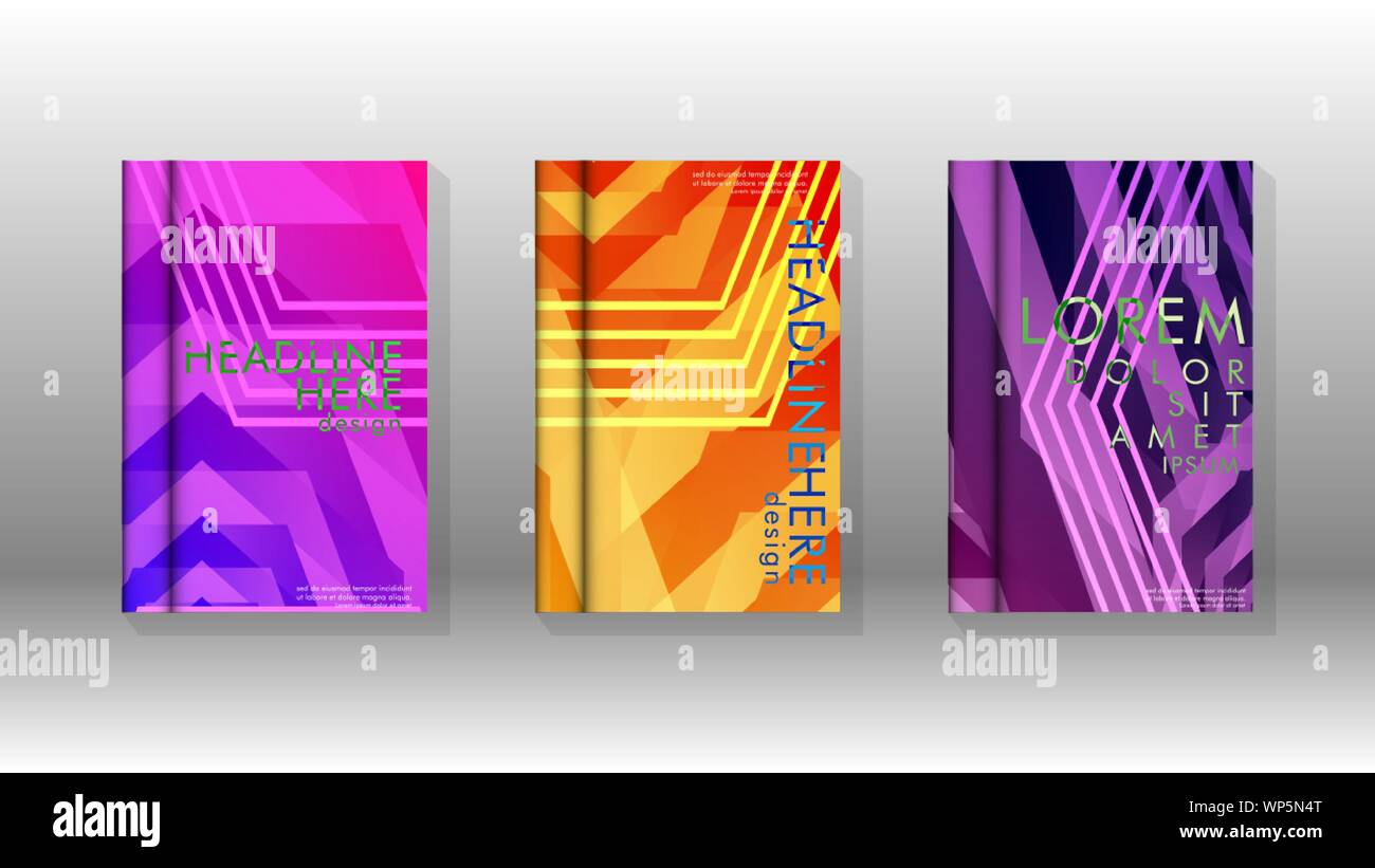 Cover book colorful hexagon abstract background. Transparent vector ...