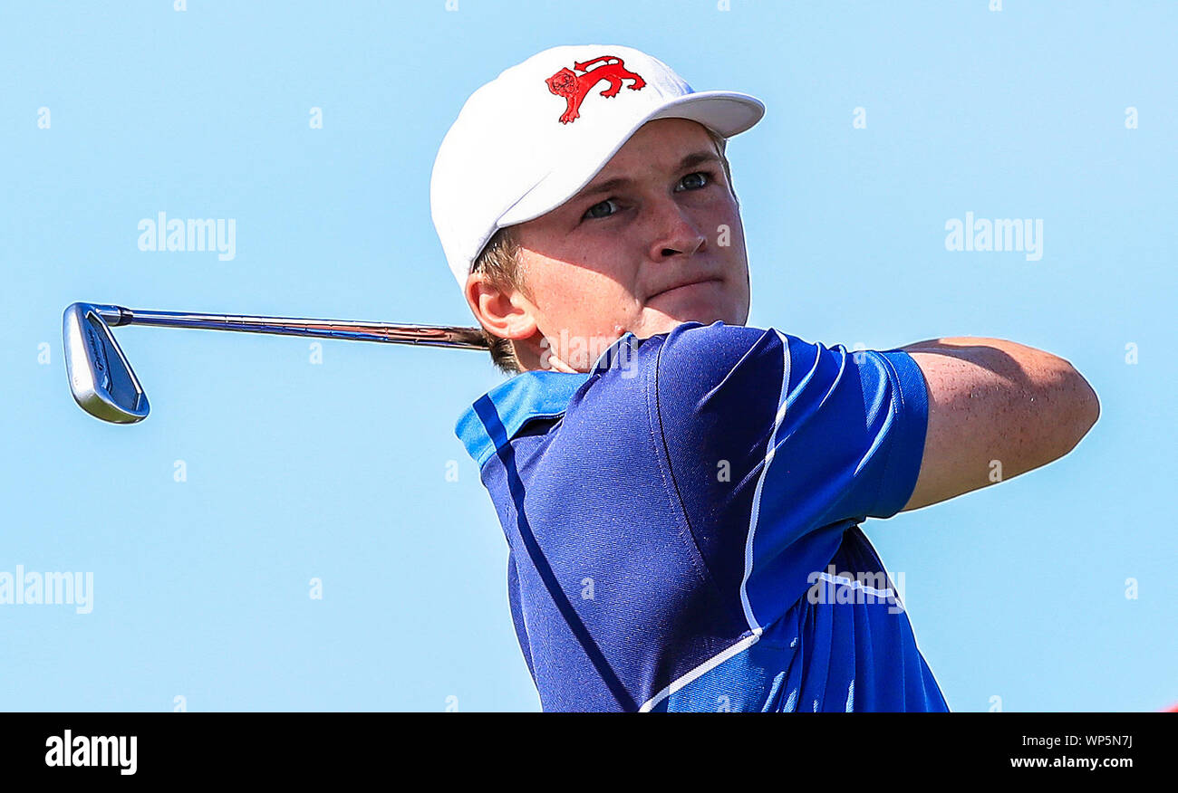 GB&I's Sandy Scott during day one of the 2019 Walker Cup at Royal ...