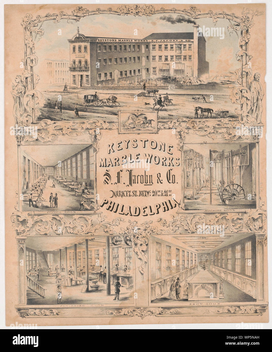 Keystone marble works S.F. Jacoby & Co. Market St. betw: 20th & 21st ...