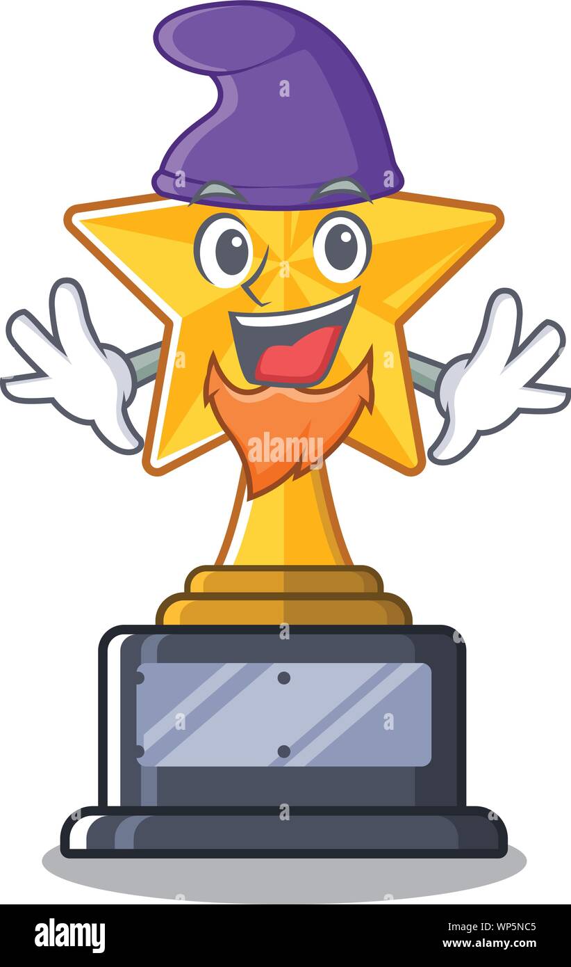 Elf cartoon star trophy in character drawer Stock Vector Image & Art ...