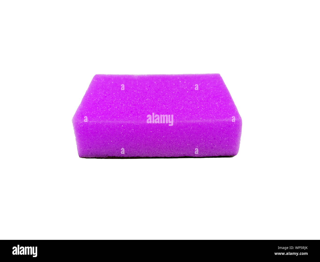 Purple sponge for washing isolated on white background. Clean sponge ...