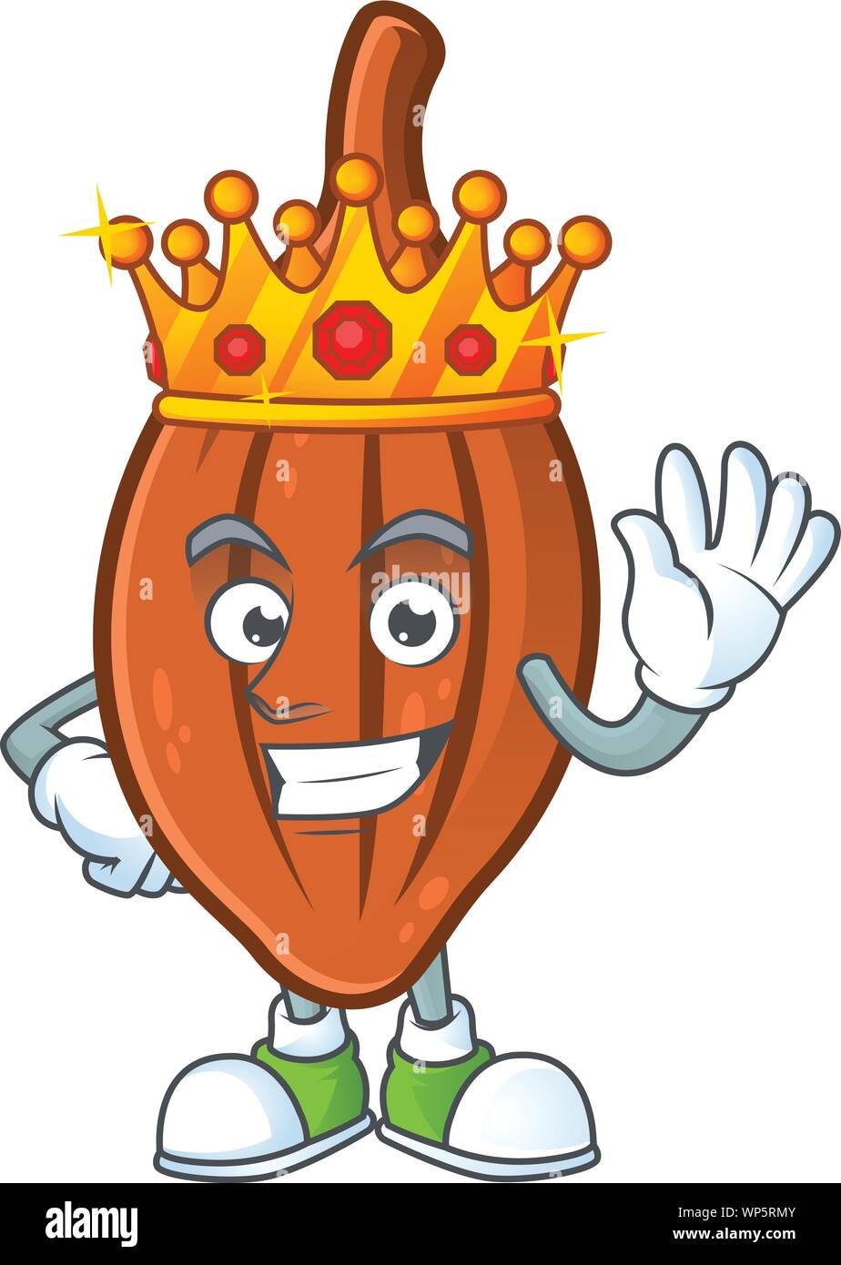 King cartoon choco with character mascot style Stock Vector Image & Art ...