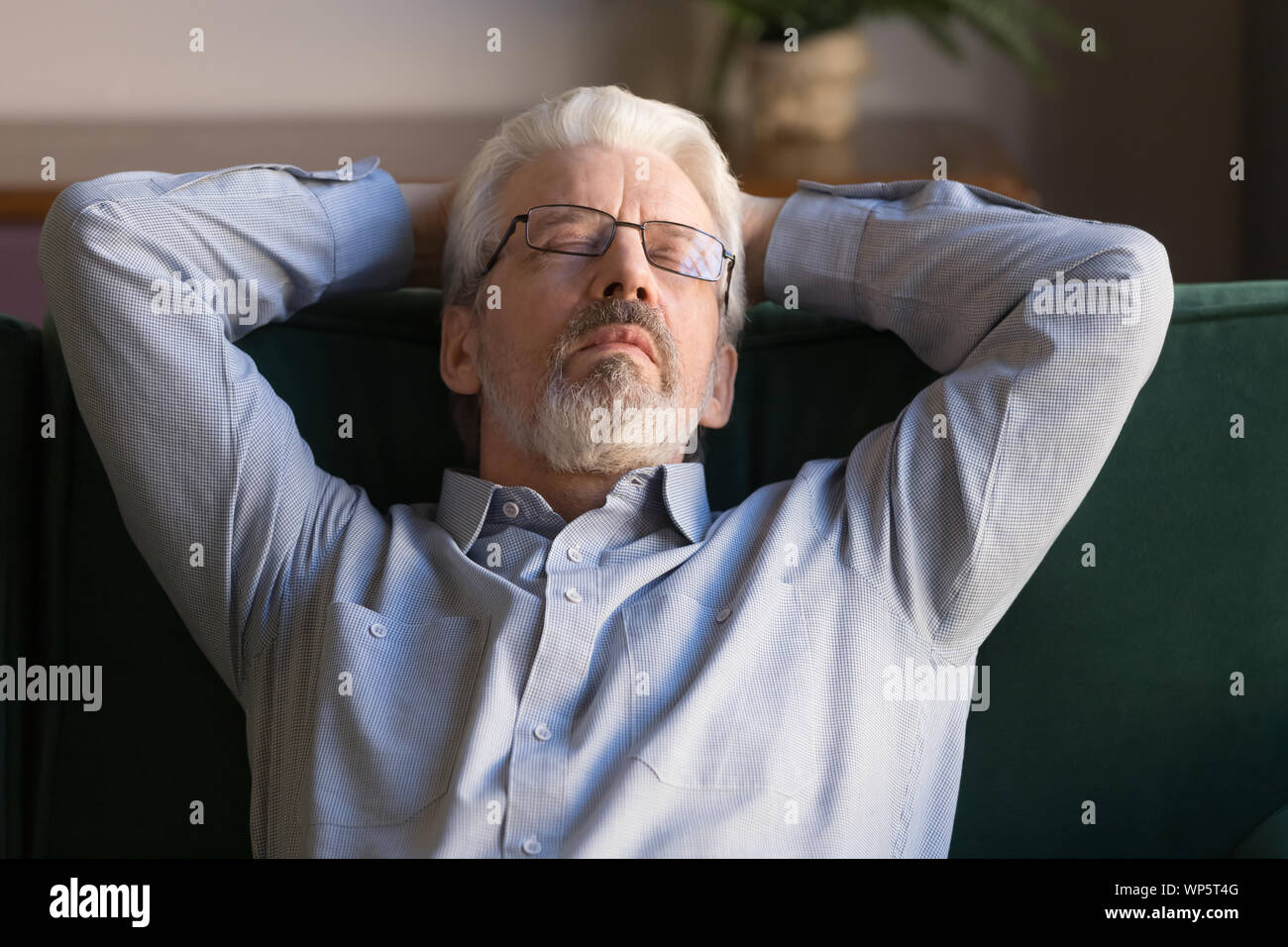 Fall asleep on sofa hi-res stock photography and images - Alamy