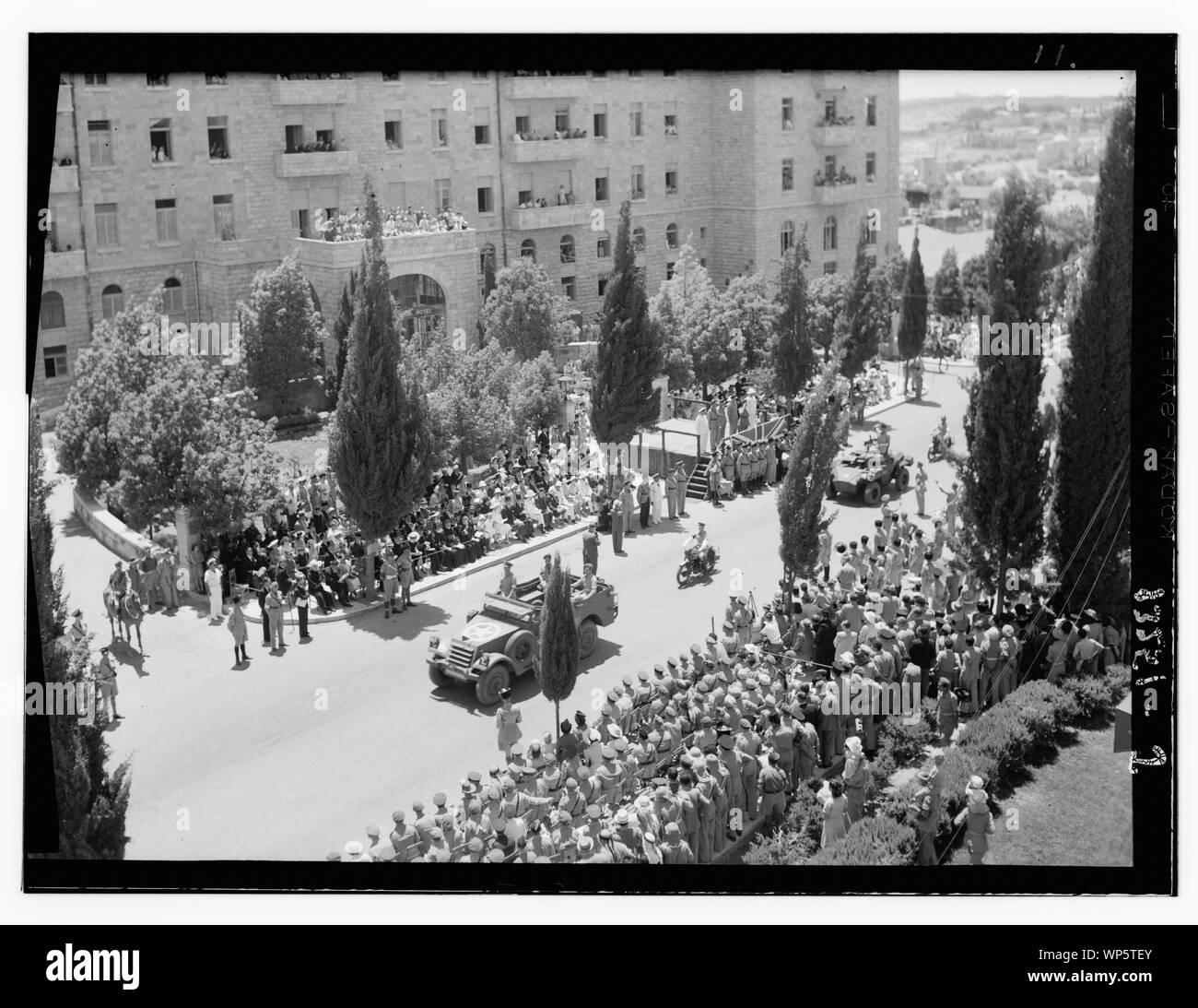 King George VI, birthday parade & presentations, June 14, 1945 Stock ...