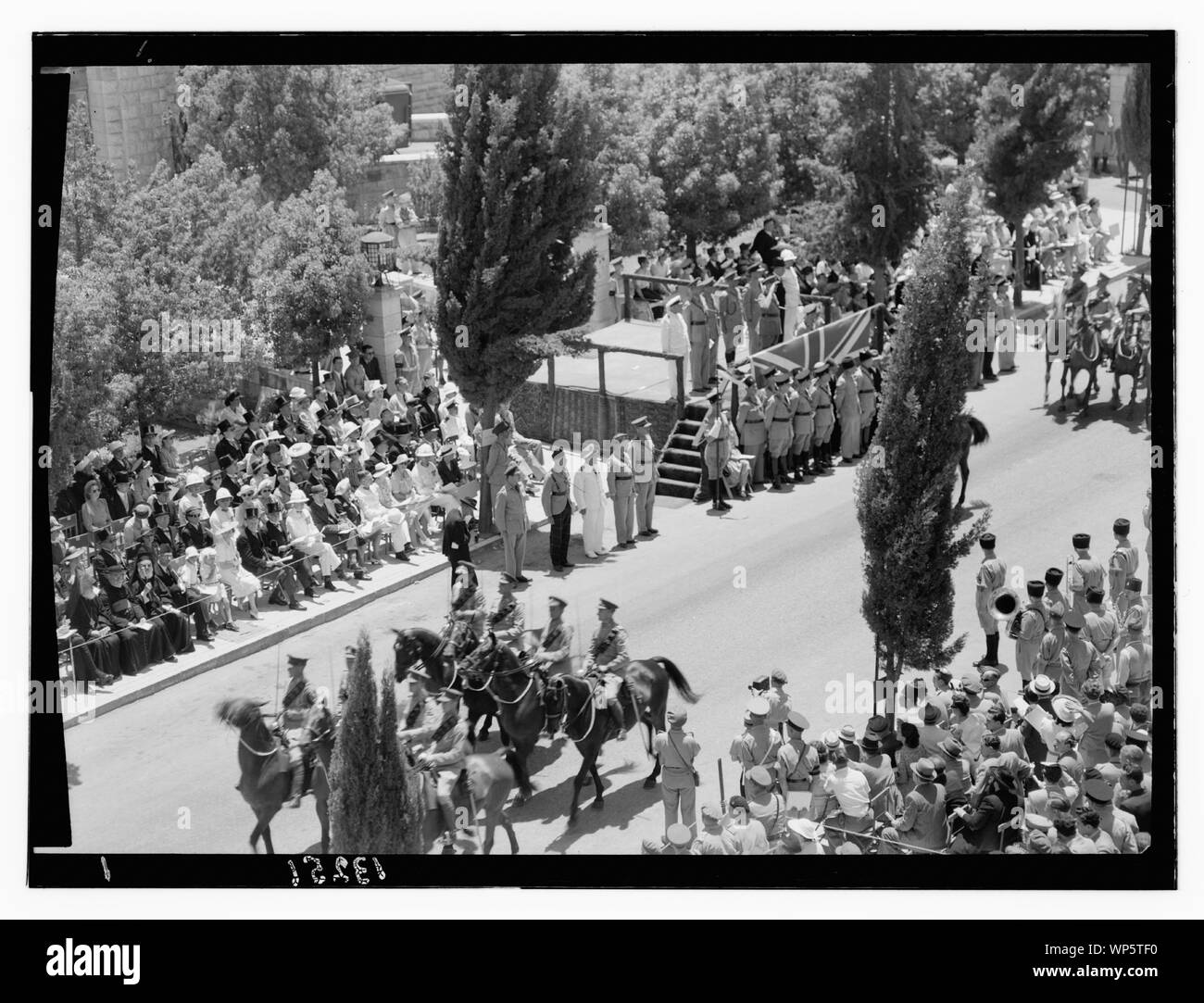 King George VI, birthday parade & presentations, June 14, 1945 Stock ...