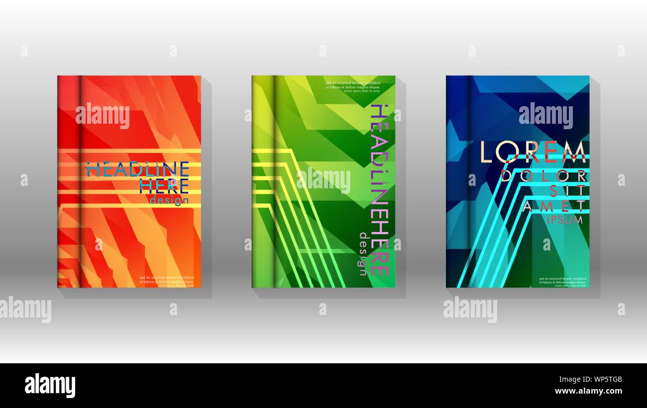 Cover book colorful hexagon abstract background. Transparent vector ...