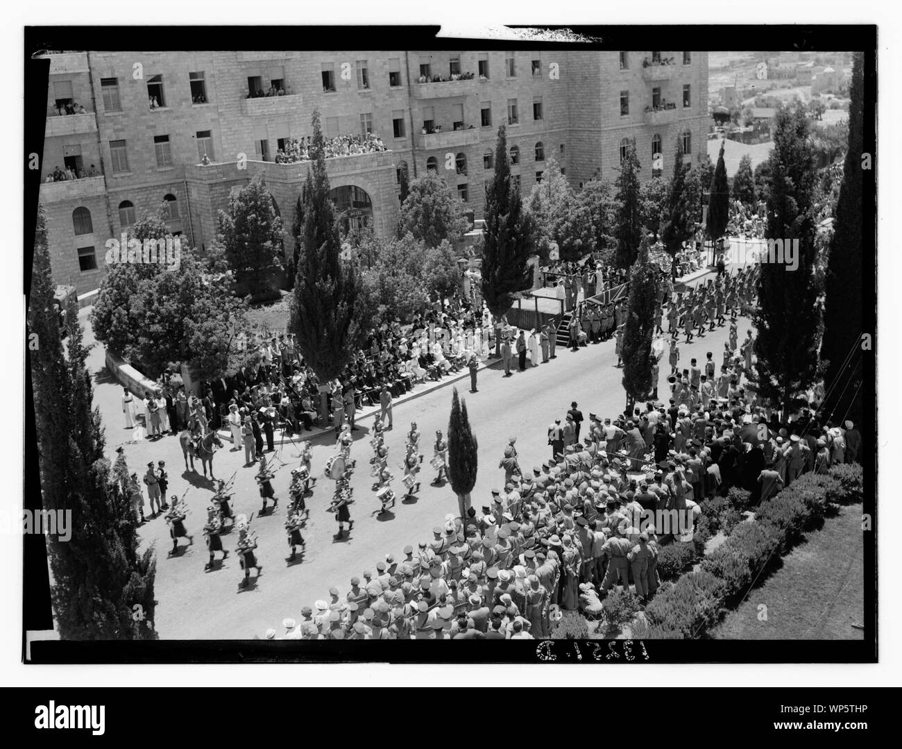 King George VI, birthday parade & presentations, June 14, 1945 Stock ...