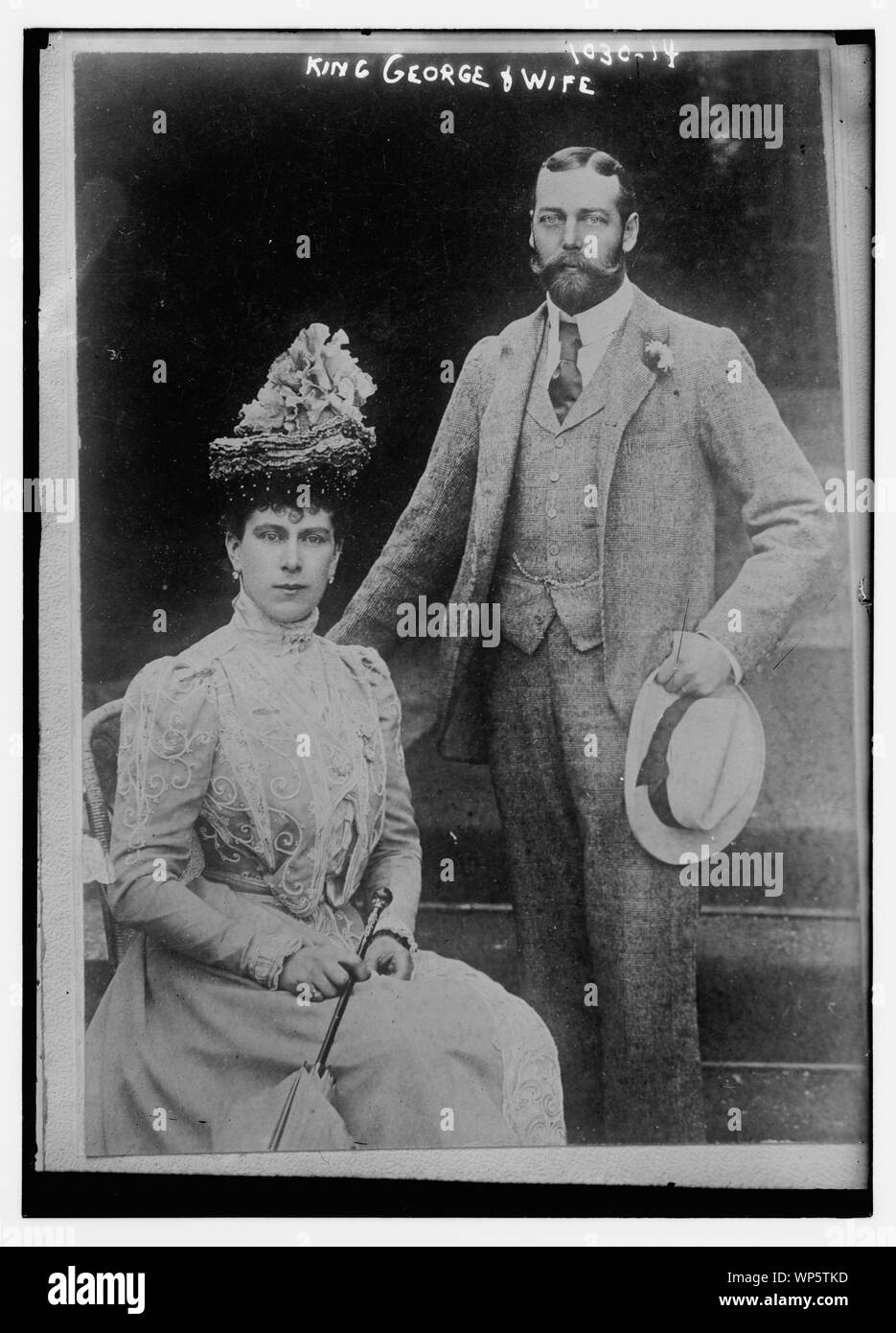 King George and wife Stock Photo - Alamy